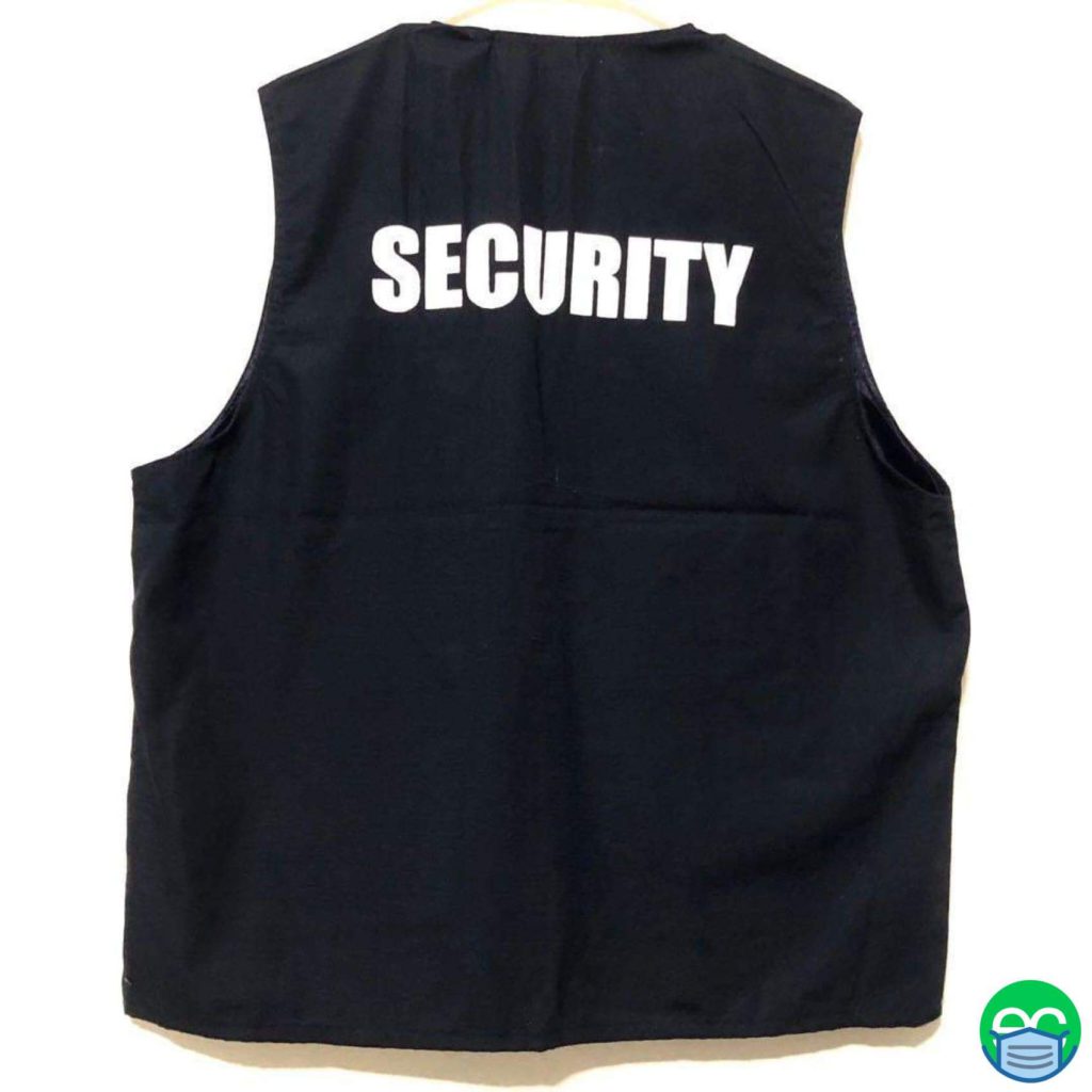 Security Vest | Security Cargo Vest | Vest with Security Wording ...